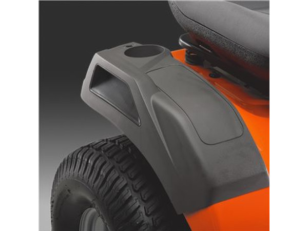 Husqvarna TS242TXD oldalkidobós fűnyíró traktor, sajtolt vágóasztallal ...