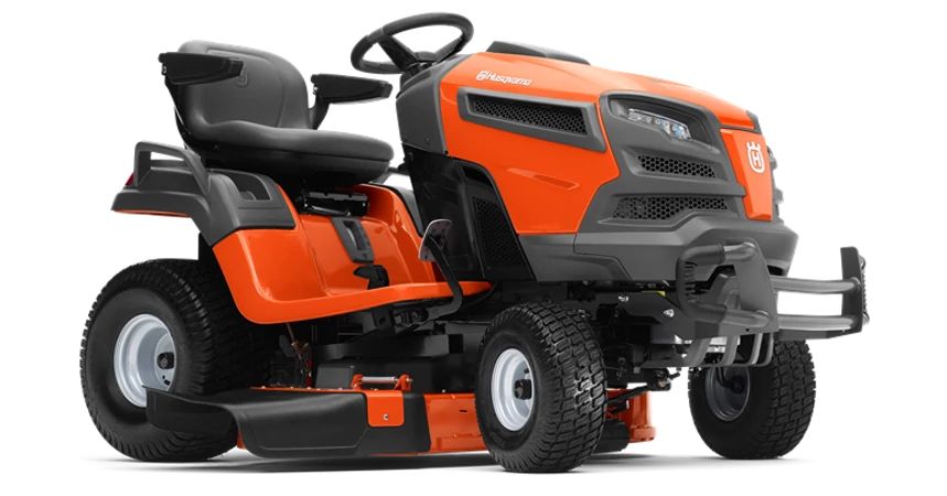 Husqvarna TS242TXD oldalkidobós fűnyíró traktor, sajtolt vágóasztallal ...